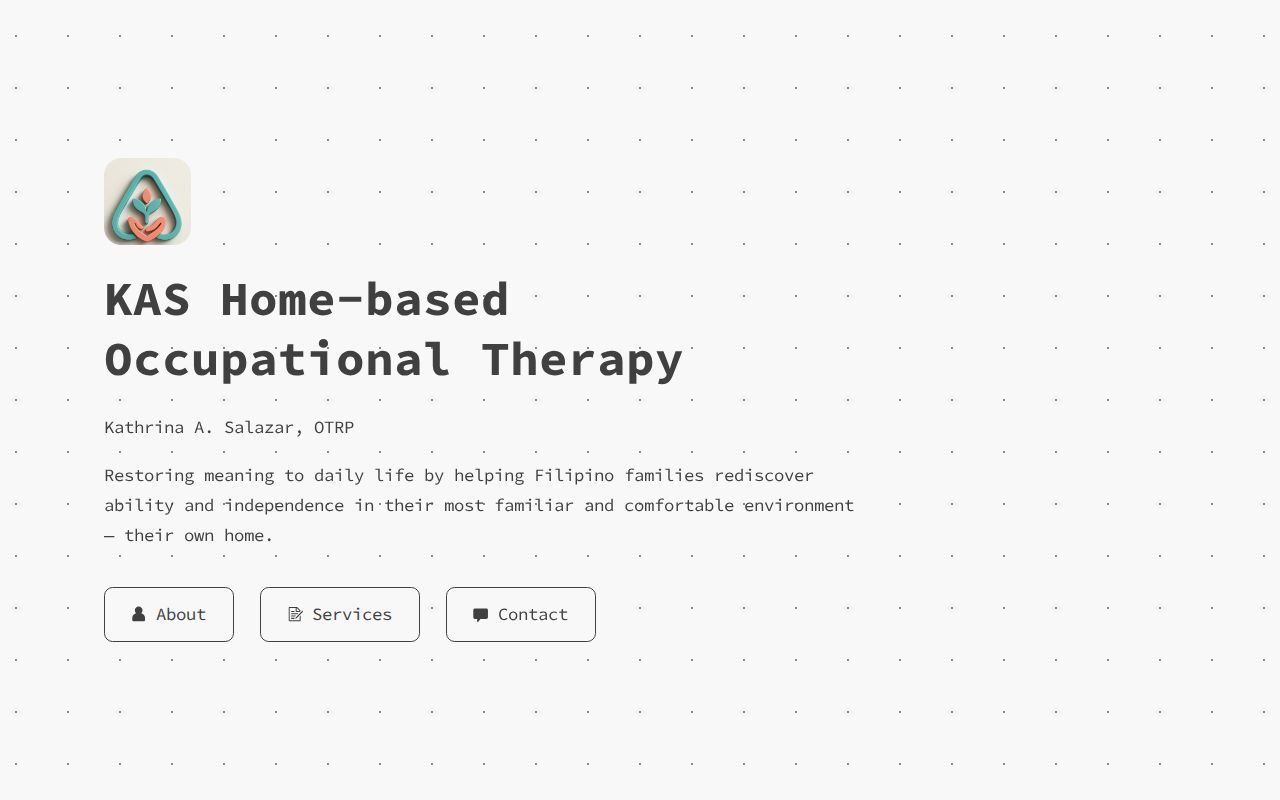 KAS Home-based Occupational Therapy